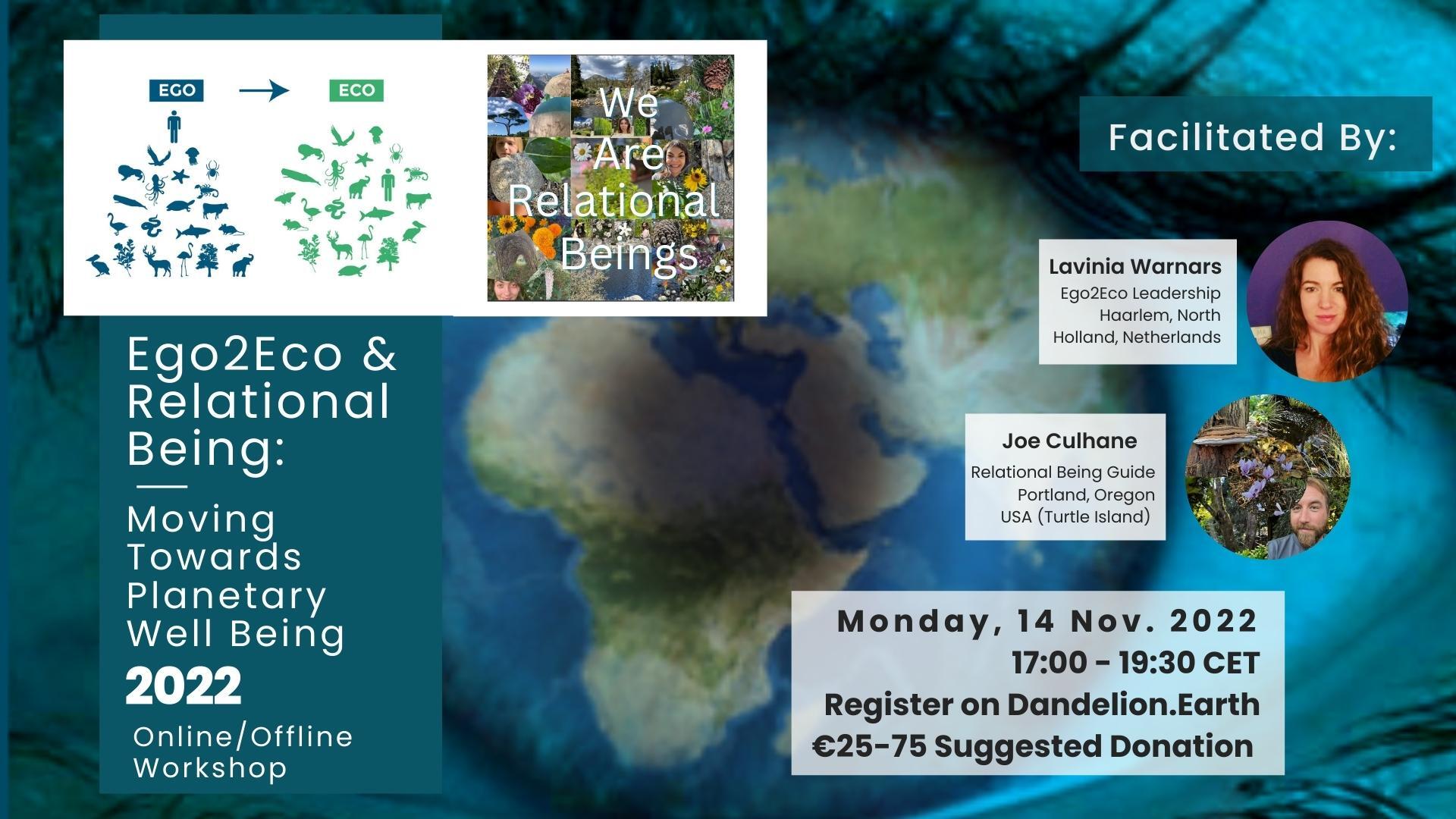 Ego2Eco & Relational Being: Moving towards Planetary Well Being · Dandelion